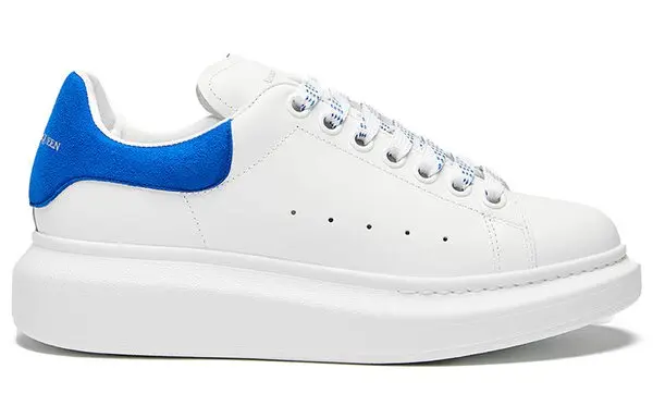 Alexander McQueen Oversized Lace-up Sneakers - White/blue
