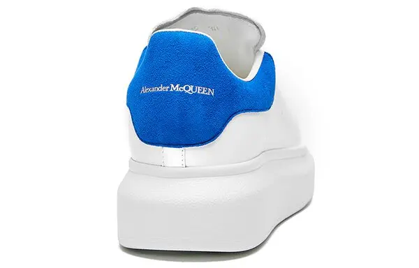 Alexander McQueen Oversized Lace-up Sneakers - White/blue