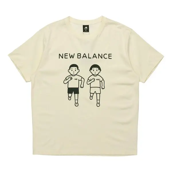 NEW BALANCE X Noritake Co-branded Fun Pattern Short Sleeve Shirt - Ivory