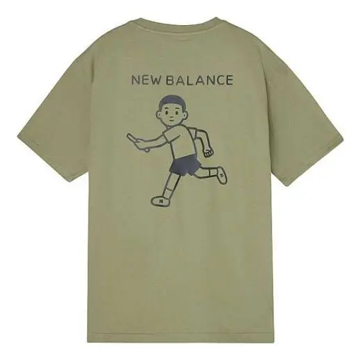 NEW BALANCE X Noritake Co-branded T-shirt With Villain Graphic - Army Green