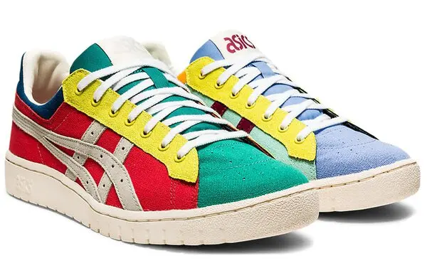 Asics X Atmos Gel-ptg 'mismatch' Sneakers - Red/green/grey