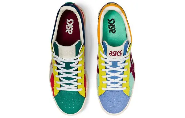 Asics X Atmos Gel-ptg 'mismatch' Sneakers - Red/green/grey
