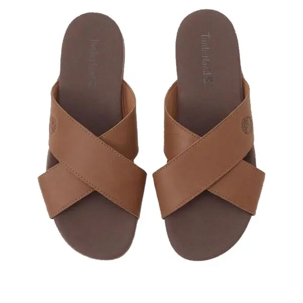 Timberland Seton Bay Cross Strap Sandals - Brown