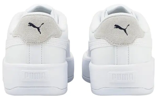 PUMA Lily Platform Leather Sneakers - White