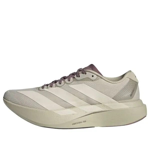Adidas Adizero Evo Sl Athletic Sneakers - Putty Grey/alumina/shadow Fig