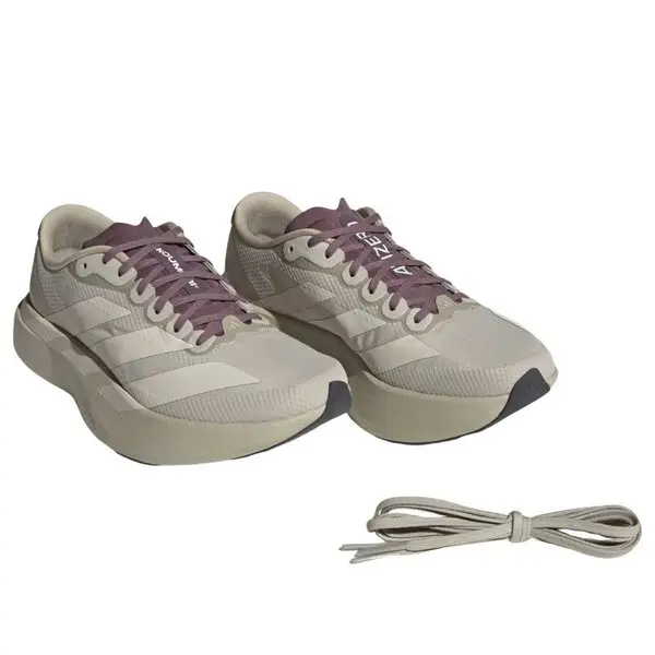 Adidas Adizero Evo Sl Athletic Sneakers - Putty Grey/alumina/shadow Fig