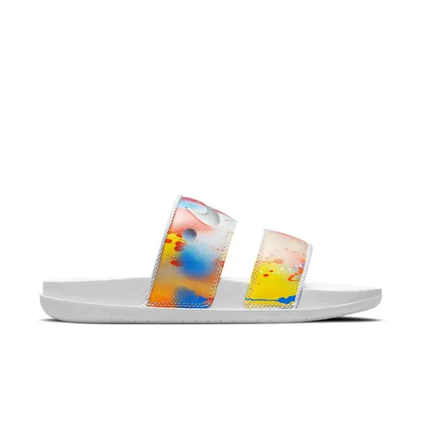 Nike Offcourt Duo Slide Sandals With Paint Splatter Detail