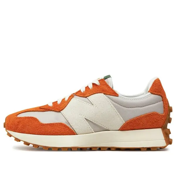 NEW BALANCE 327 Lace-up Sneakers - Orange/grey/white