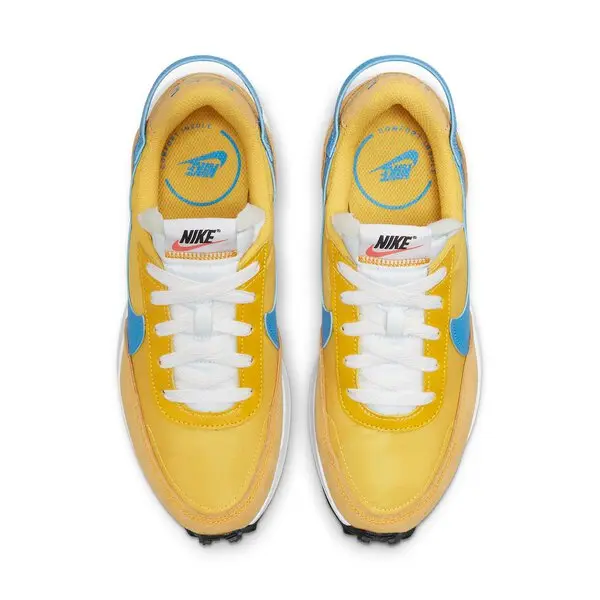 Nike Waffle Debut Sneakers - Yellow/blue