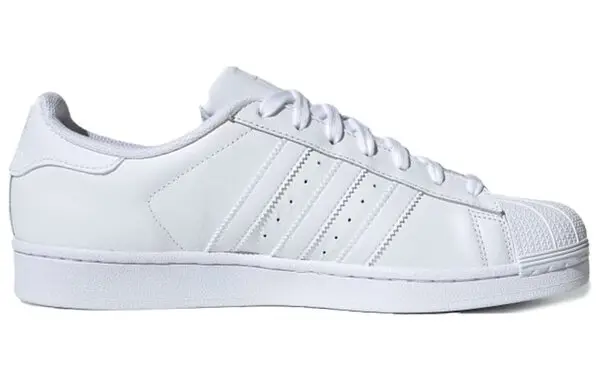 Adidas Superstar Low Top Lace Up Sneakers - Ftwwht/ftwwht/ftwwht