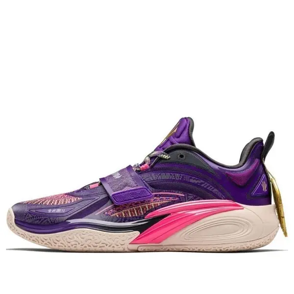ANTA Kai 1 "artist On Court" Athletic Sneakers - Purple/pink/black Ash