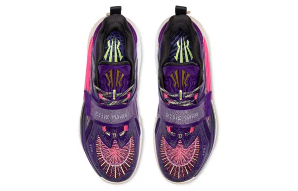 ANTA Kai 1 "artist On Court" Athletic Sneakers - Purple/pink/black Ash