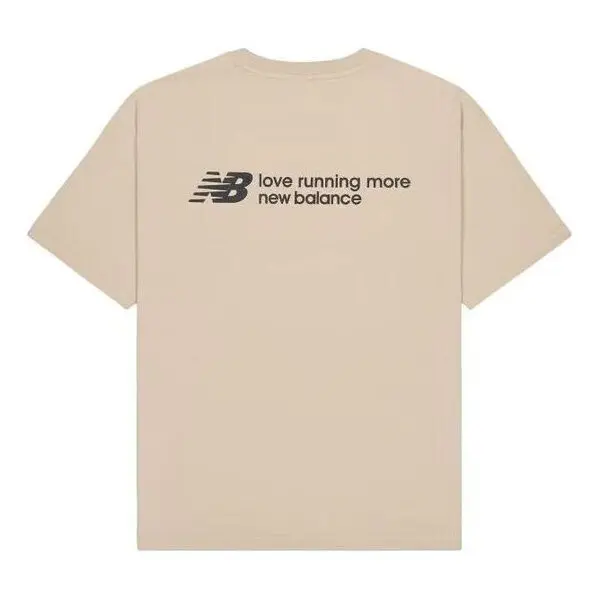 NEW BALANCE Love Running More T-shirt Asia Sizing - Brown