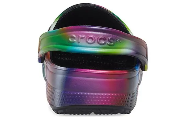 CROCS Classic Multi-color Clogs - Black