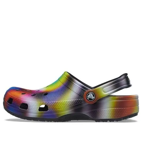 CROCS Classic Multi-color Clogs - Black