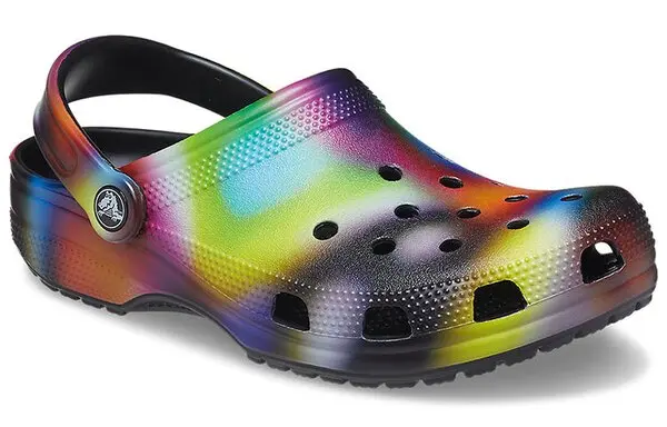 CROCS Classic Multi-color Clogs - Black