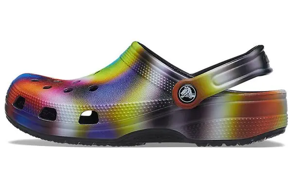 CROCS Classic Multi-color Clogs - Black