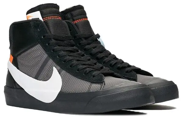 Nike Off-white X Blazer Mid "grim Reapers - Black/white-cone