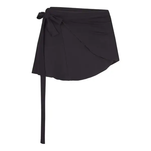 Nike X Skims Stretch Knit Wrap Skirt - Obsidian