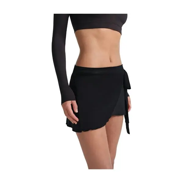 Nike X Skims Stretch Knit Wrap Skirt - Obsidian