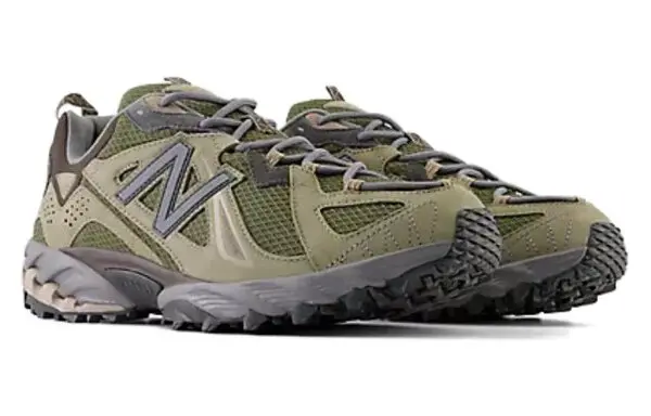 NEW BALANCE 610v1 Trail Running Sneakers - Olive Green/grey