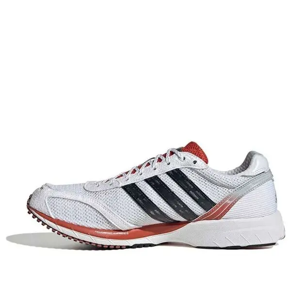 Adidas Adizero Adios Athletic Sneakers - Cloud White/preloved Red/core Black