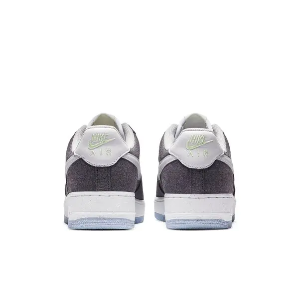 Nike Force 1 Low '07 Recycled Canvas Sneakers - Iron Grey/white/barely Volt