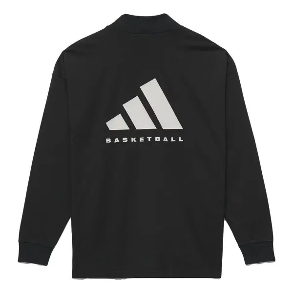 Adidas Basketball Long Sleeve T-shirt - Black/talc