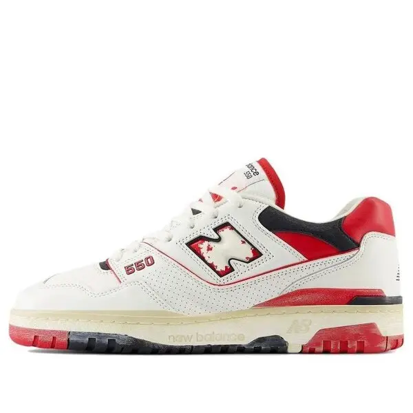 NEW BALANCE 550 Sneakers - White/red/black