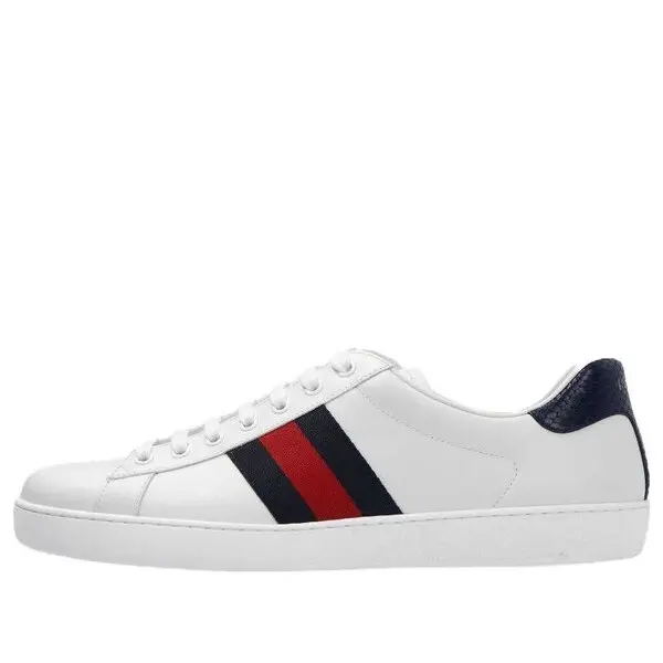 Gucci Ace Leather Sneakers - White/blue/red