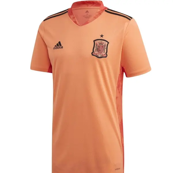 Adidas 2020-2021 Spain Home Goalkeeper Jersey - Orange/black