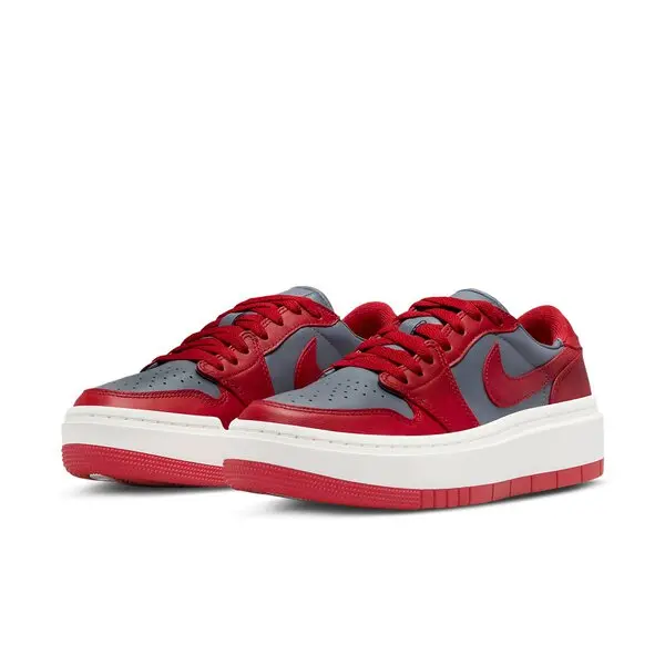 JORDAN Air 1 Elevate Low "unlv" Sneakers - Medium Grey/white-varsity Red