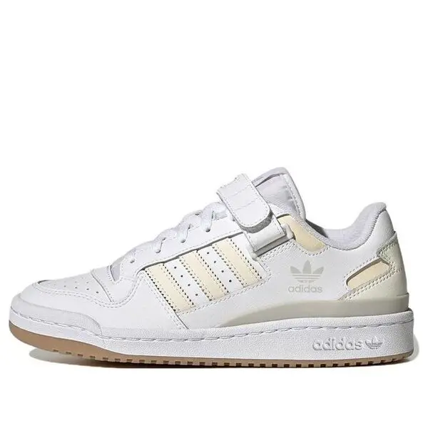 Adidas Forum Low Ecru Tint Gum Sneakers - White