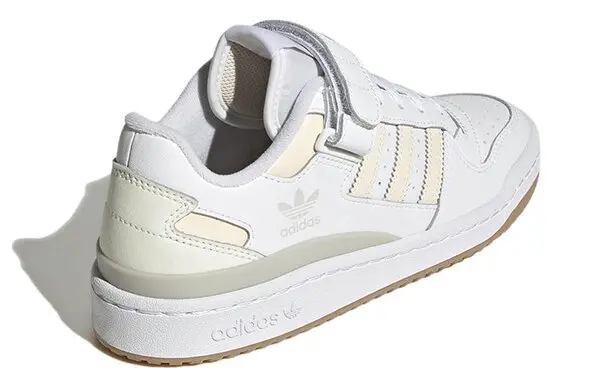 Adidas Forum Low Ecru Tint Gum Sneakers - White