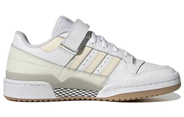 Adidas Forum Low Ecru Tint Gum Sneakers - White