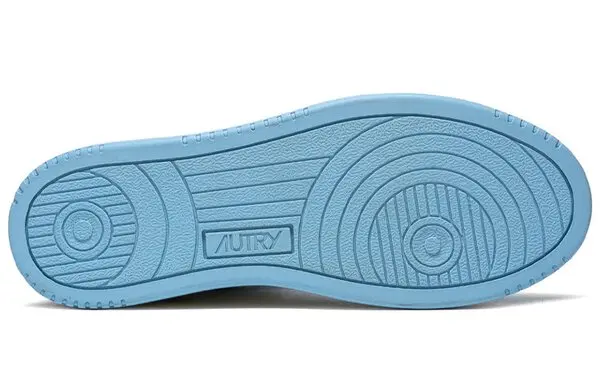 AUTRY Medalist Mid Leather Sneakers - White/blue