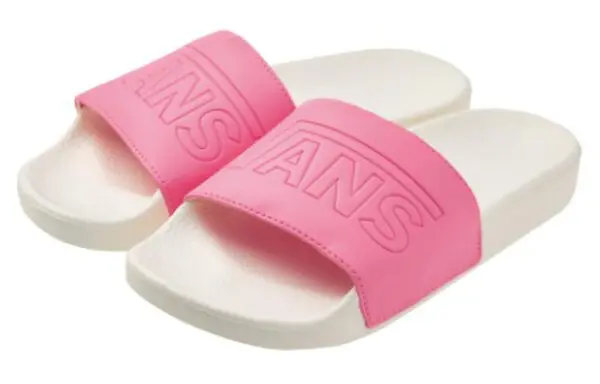 VANS Slide-on Slippers - White/pink