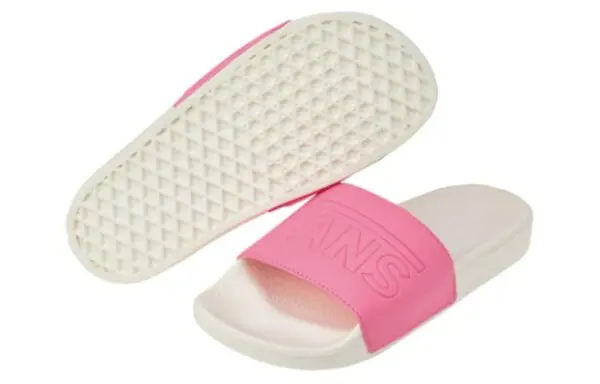 VANS Slide-on Slippers - White/pink