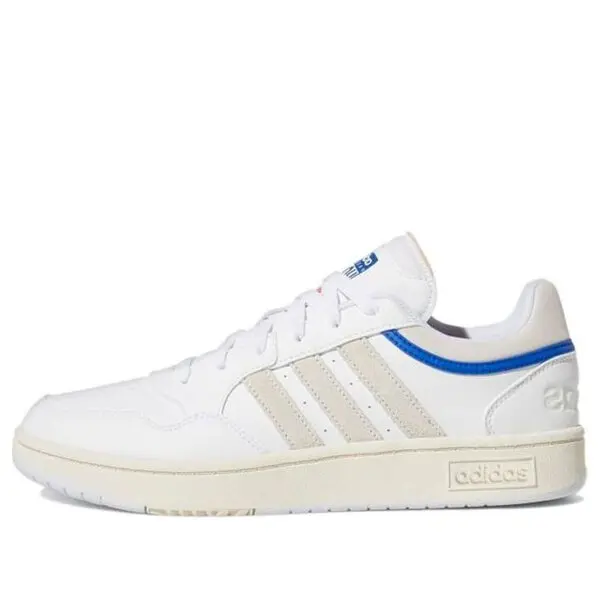 Adidas Hoops 3.0 Low Top Sneakers - White/blue