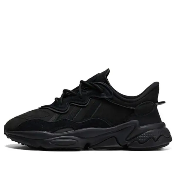 Adidas Ozweego Lace-up Sneakers - Core Black/core Black/silver Metallic