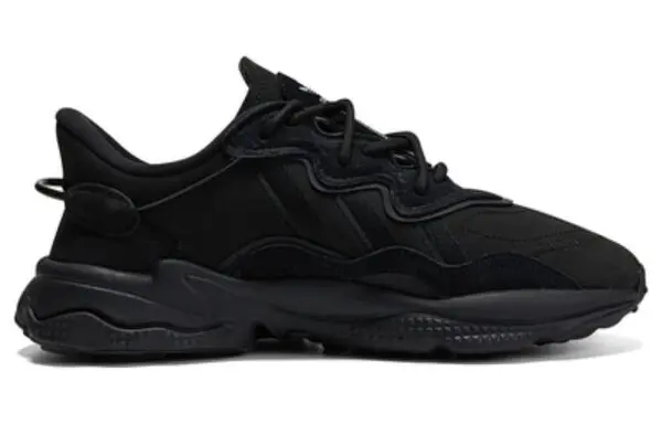 Adidas Ozweego Lace-up Sneakers - Core Black/core Black/silver Metallic
