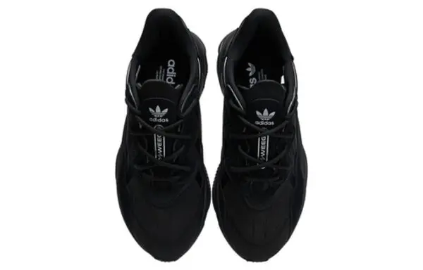 Adidas Ozweego Lace-up Sneakers - Core Black/core Black/silver Metallic