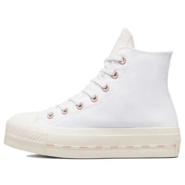 CONVERSE Chuck Taylor All Star Lift High Top Sneakers - White/pink