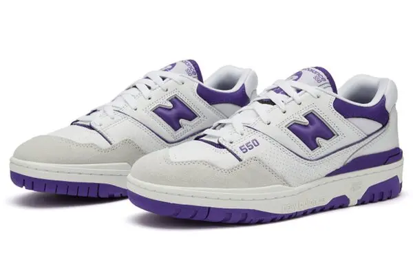 NEW BALANCE 550 Low Top Sneakers - White/purple