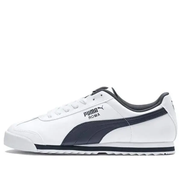 PUMA Roma Basic Low Top Sneakers - White/blue