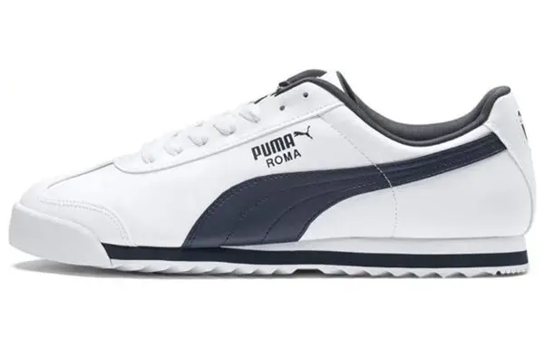 PUMA Roma Basic Low Top Sneakers - White/blue