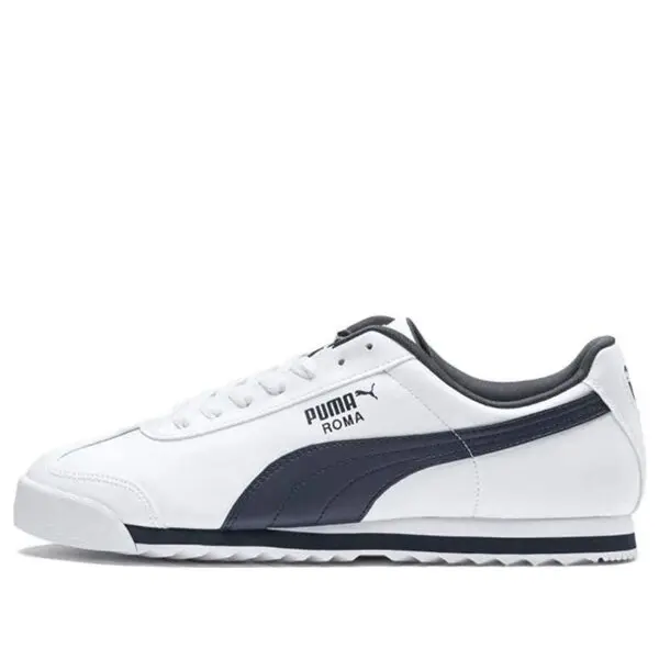 PUMA Roma Basic Low Top Sneakers - White/blue