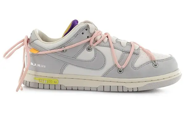 Nike X Off-white Dunk Low "the 50" Collection Lot 24 Of 50 - Gray/white