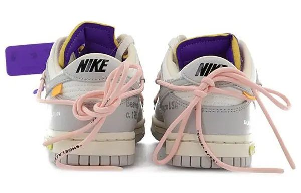 Nike X Off-white Dunk Low "the 50" Collection Lot 24 Of 50 - Gray/white