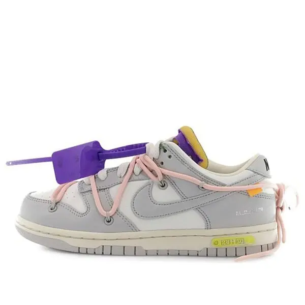 Nike X Off-white Dunk Low "the 50" Collection Lot 24 Of 50 - Gray/white